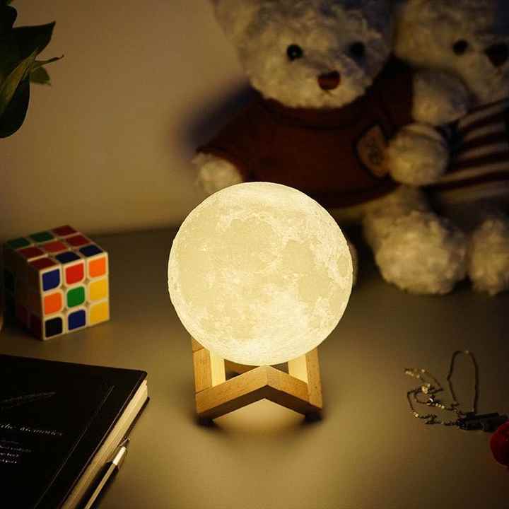PVC Lunar Light Gift - Rechargeable 16 Colors Touch Change