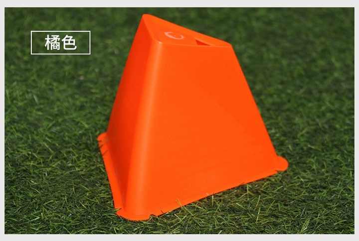 High Quality Custom Logo Soccer Cones PE Material Triangle Marker Cone ...