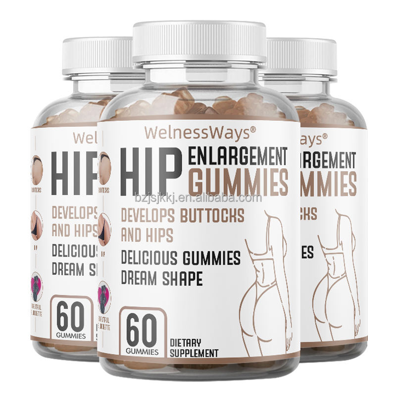 Body Enhancer Butt Hips Enhancement Gummies for Adults Big Buttocks ...