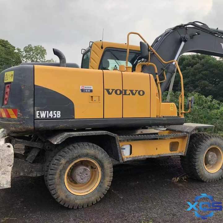 Used Wheel Excavators Volvo EW145B Construction Heavy Machinery ...