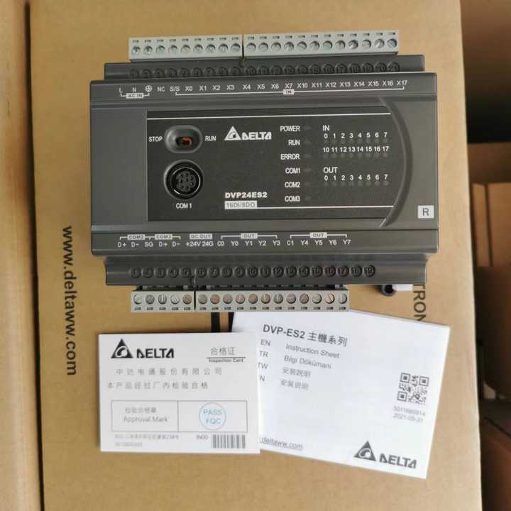 Original Delta PLC DVP32ES200RE DVP32ES200TE Programmable Logic Controller DVP-ES2 Series with ...