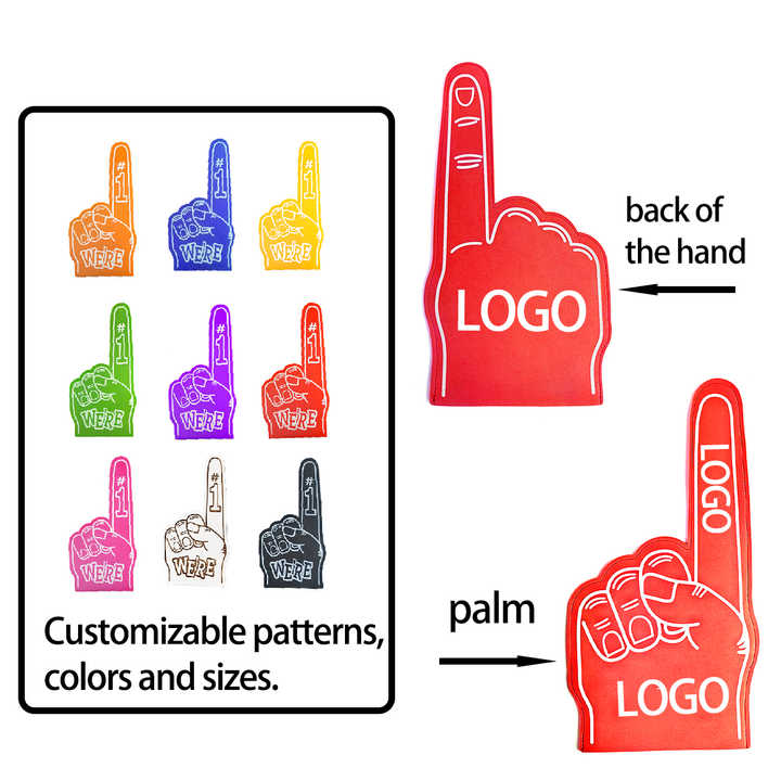 Cheering Party Props - Custom Logo EVA Foam Hand/Fingers, Direct from ...