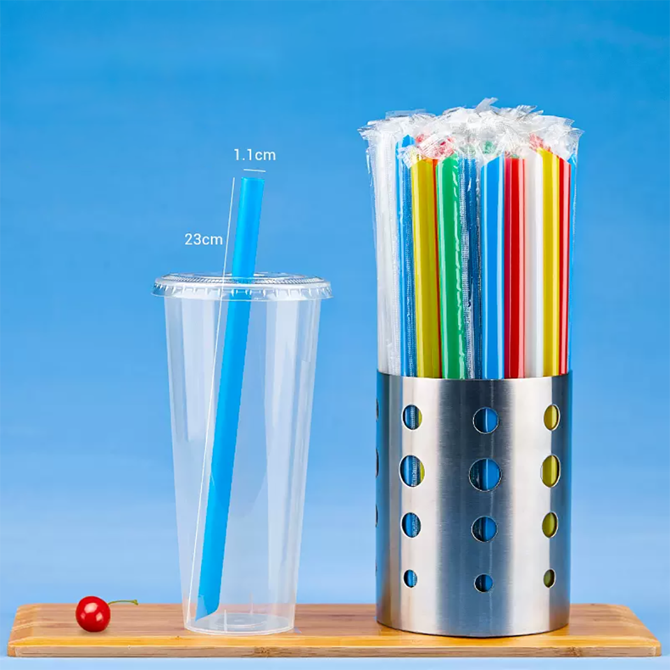 Custom Size Bubble Tea Straw for Milk Tea Durable and Flexible Boba ...