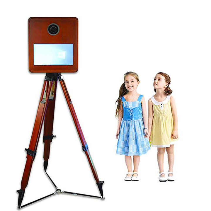Magic Round Mirror Photo Booth Commercial Rental 70 Inch 40 Inch Magic ...