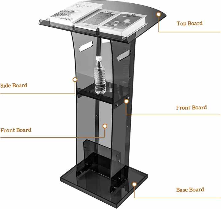 Acrylic Podium Stands for Churches - Clear & Durable