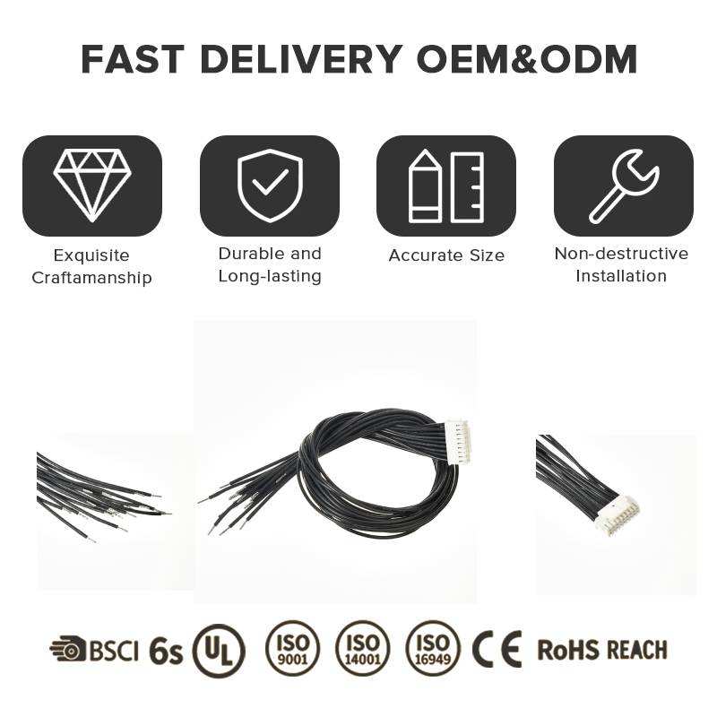 4 Core 12 Core PBT Insulated Copper Shielded Cable Wiring Harness for ...