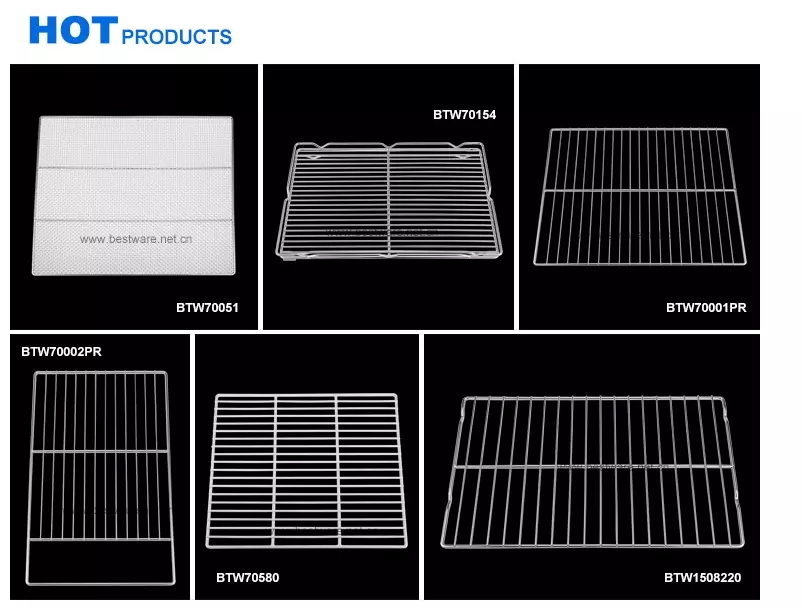 Commercial Refrigerator Freezer Powder Coated Wire Mesh Shelves ...