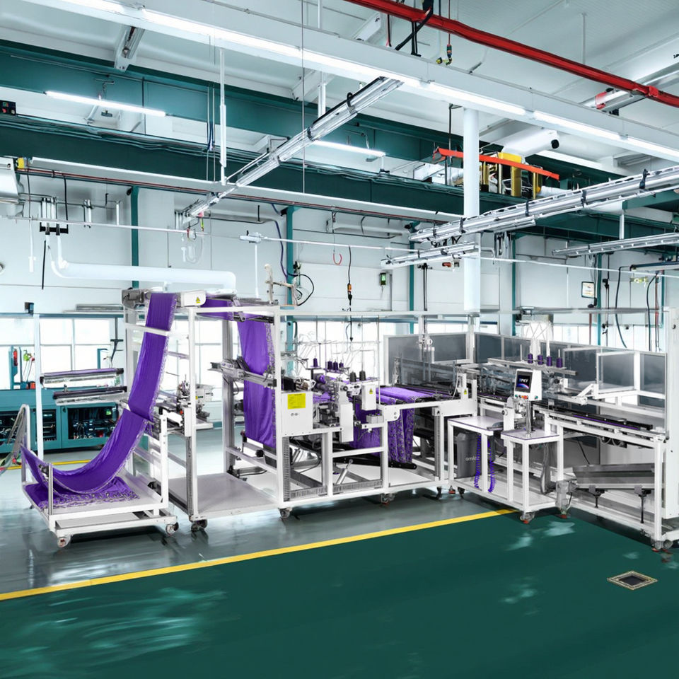 Fully Automatic Straight Sewing Production Line Improve Production ...