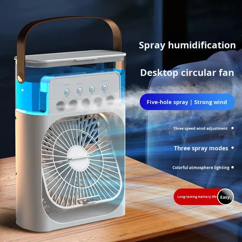 180° Rotation Portable Fan Upgraded Version Usb Electric Fan Night ...