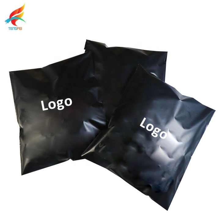 Wholesale Blank Logo Black Plastic Shipping Satchels Courier Mailer ...