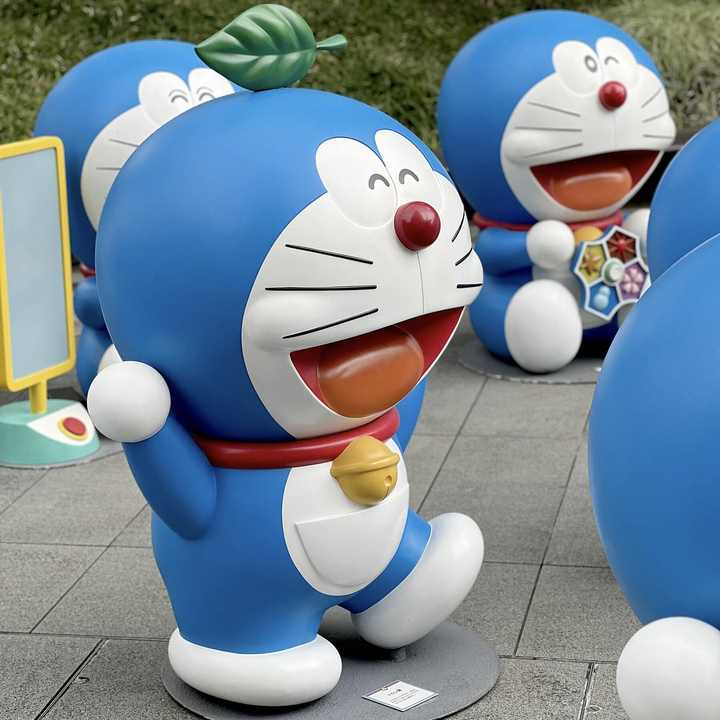 Cartoon Wholesale Custom Statue Large Life Size Fiberglass Doraemon ...