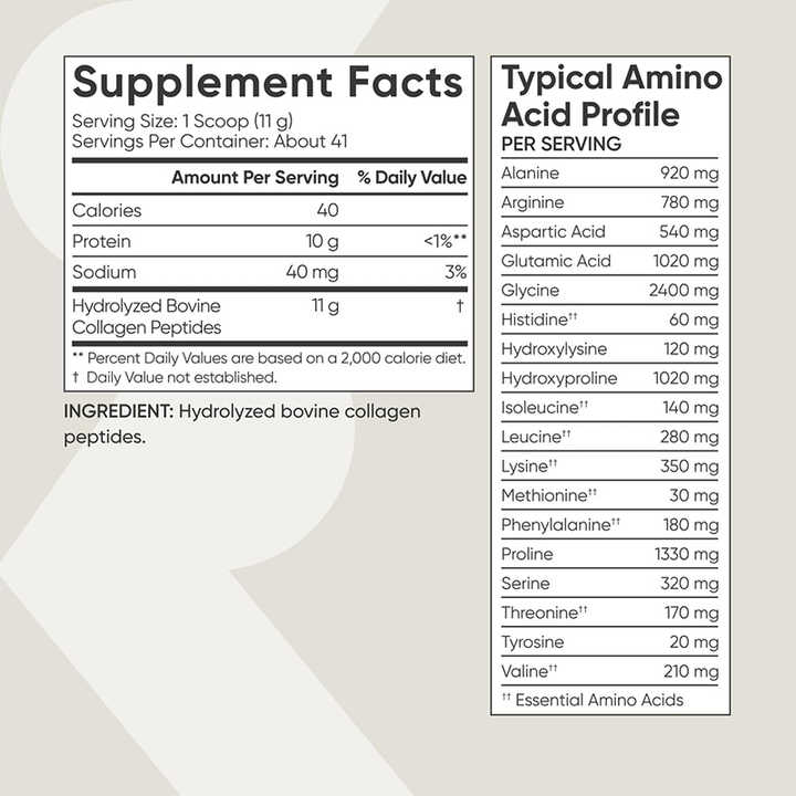 Unflavored Collagen Protein Powder - Support for Skin & Hair