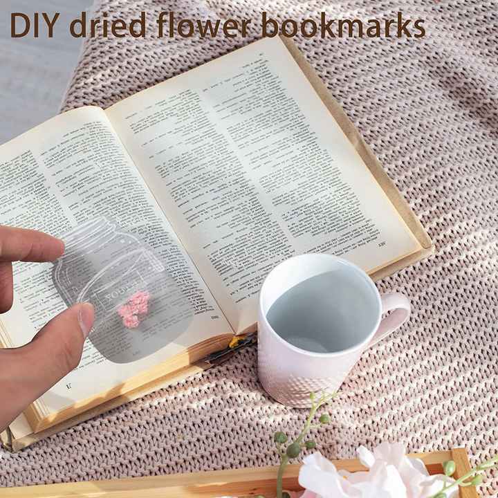 Transparent Dried Flower Bookmarks - Handmade DIY Crafts