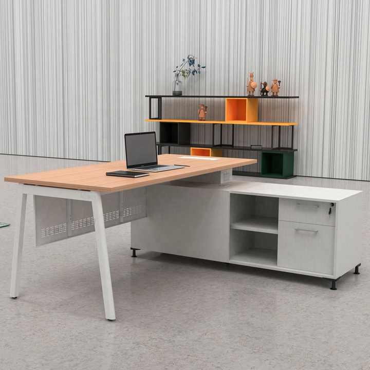 L Shape Director Table with Drawer - Executive Office Desk