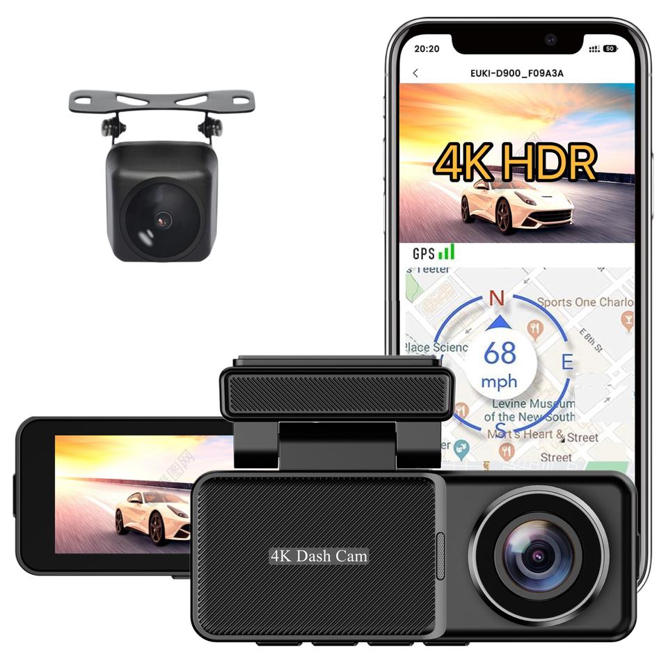 3.2 Inch 4K HDR Driving Recorder with App Car Camera Small Car Parts ...