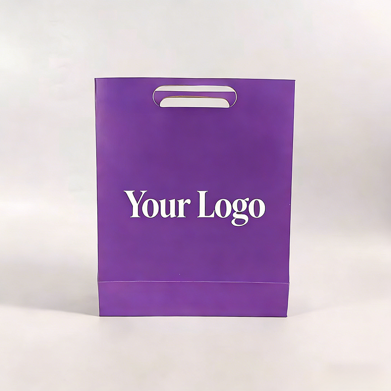 Factory Custom Logo Recyclable Kraft Paper Gift Bags With Handle ...