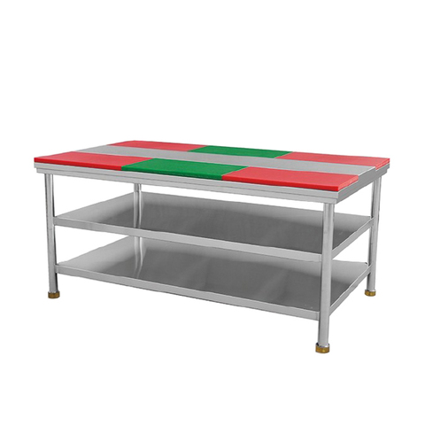 SS Work Table With 2-Layer Undershelf 600mm Width(Square Leg)| Alibaba.com