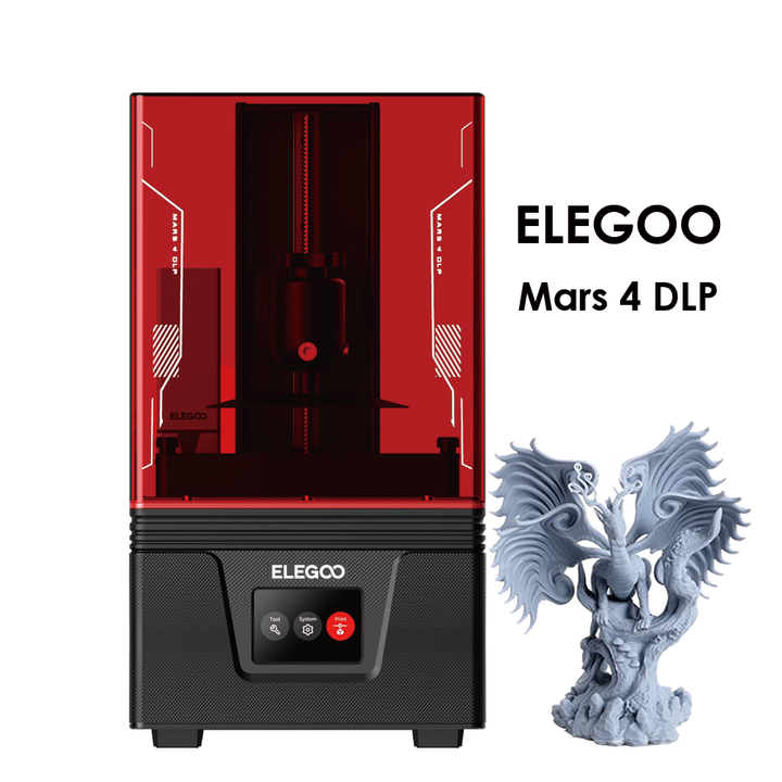 ELEGOO Mars 4 DLP 3D Printer – 132.8x74.7mm, Light Curing SLA 3D Printer