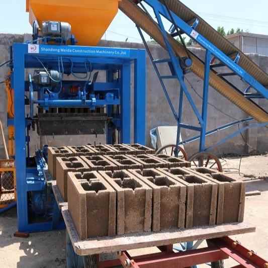 Semi Automatic Electric QT4-24 Brick Making Machine