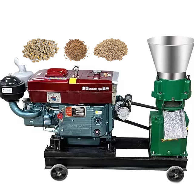 Good Quality Small Feed Pelletizer Machine Diesel Engine Pellet Making ...