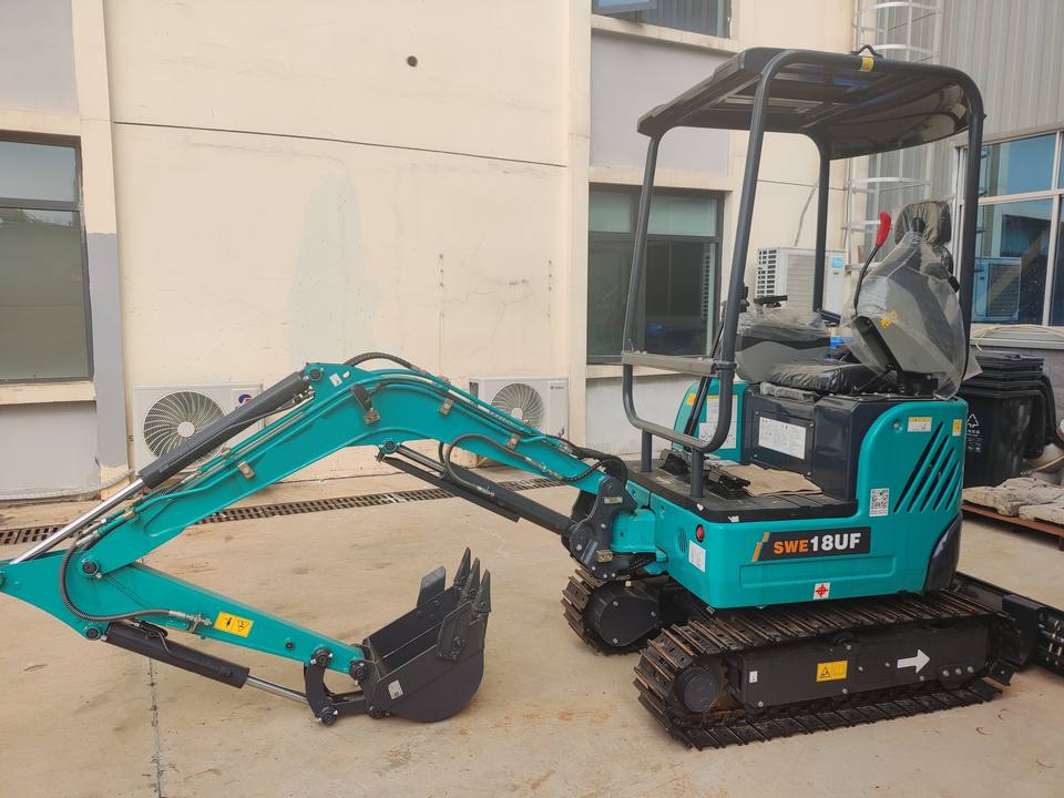 Mini Excavator Hydraulic Earthmoving Machine 0.04m3 1.8 Ton Swe18UF ...