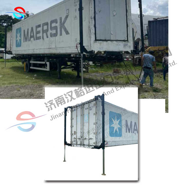 Container Hydraulic Lifting cylinders 15 Tons Outrigger Lifting System ...