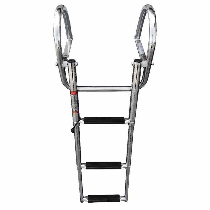 3/4 Step Pontoon Boat Ladder Mirror Polishing, Stainless Steel ...