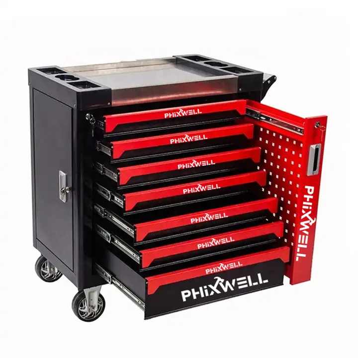 7 Drawers Tool Cabinet Chest Truck Auto Repair Workshop Hardware ...