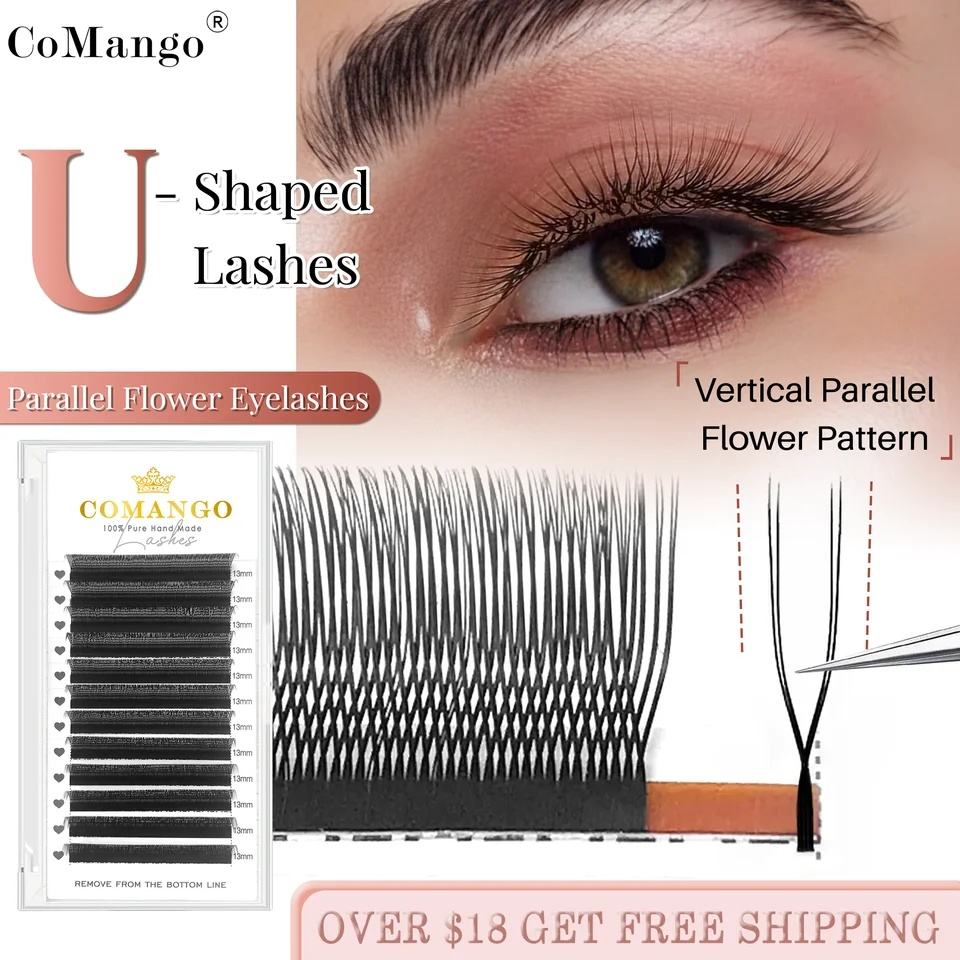 New Arrival Private Label Cilios Decemars Hand-Woven U Shaped YY Lash ...