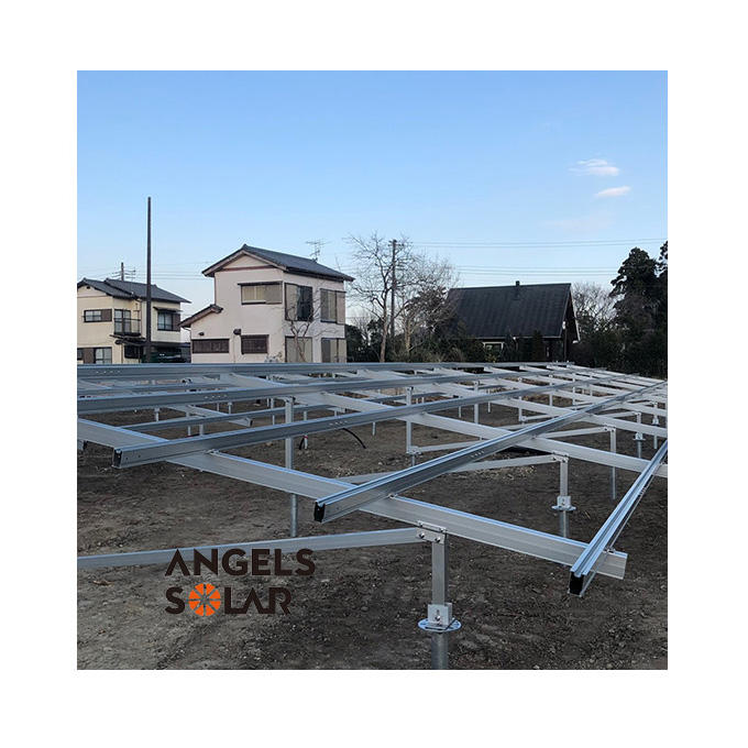 Angels Solar Aluminum Ground Mounting Structure Solar Racking Systems ...