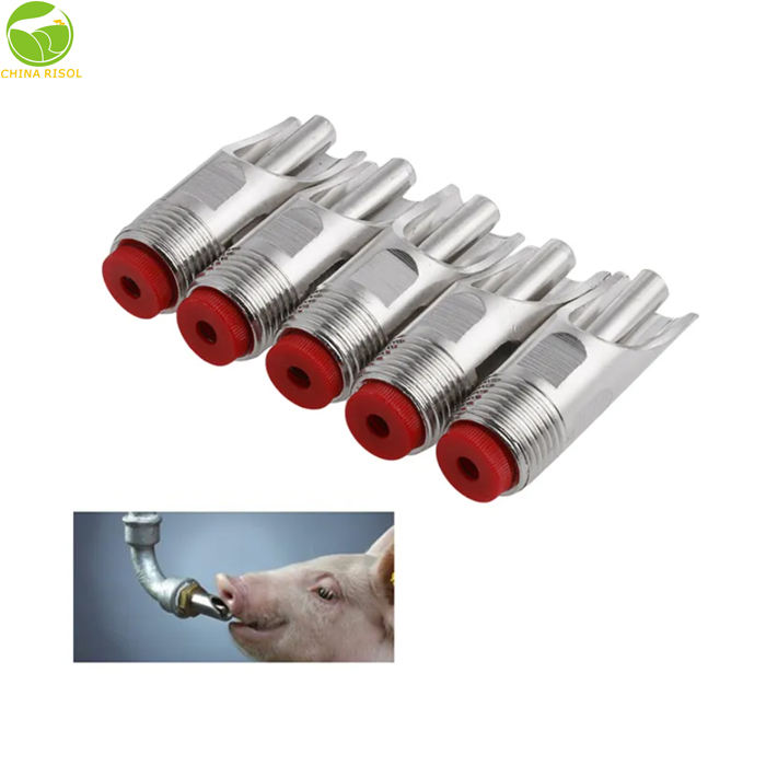 Stainless Steel Automatic Fountain Piggy Drinking Tool Sow Swine ...