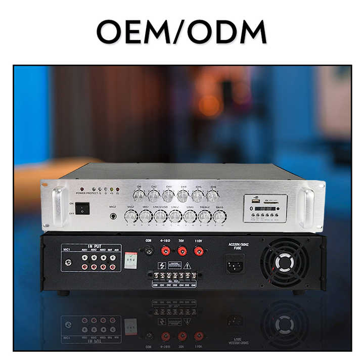 800W Professional Power Amplifier & Mixer for PA System - OEM