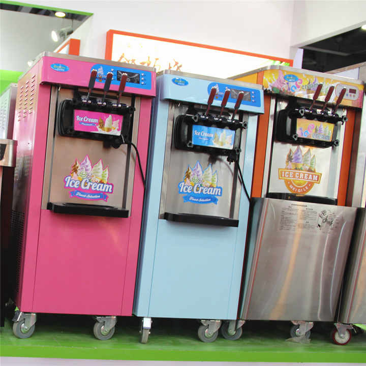 3 Flavors Automatic Soft Serve Sorbetiere - High Productivity
