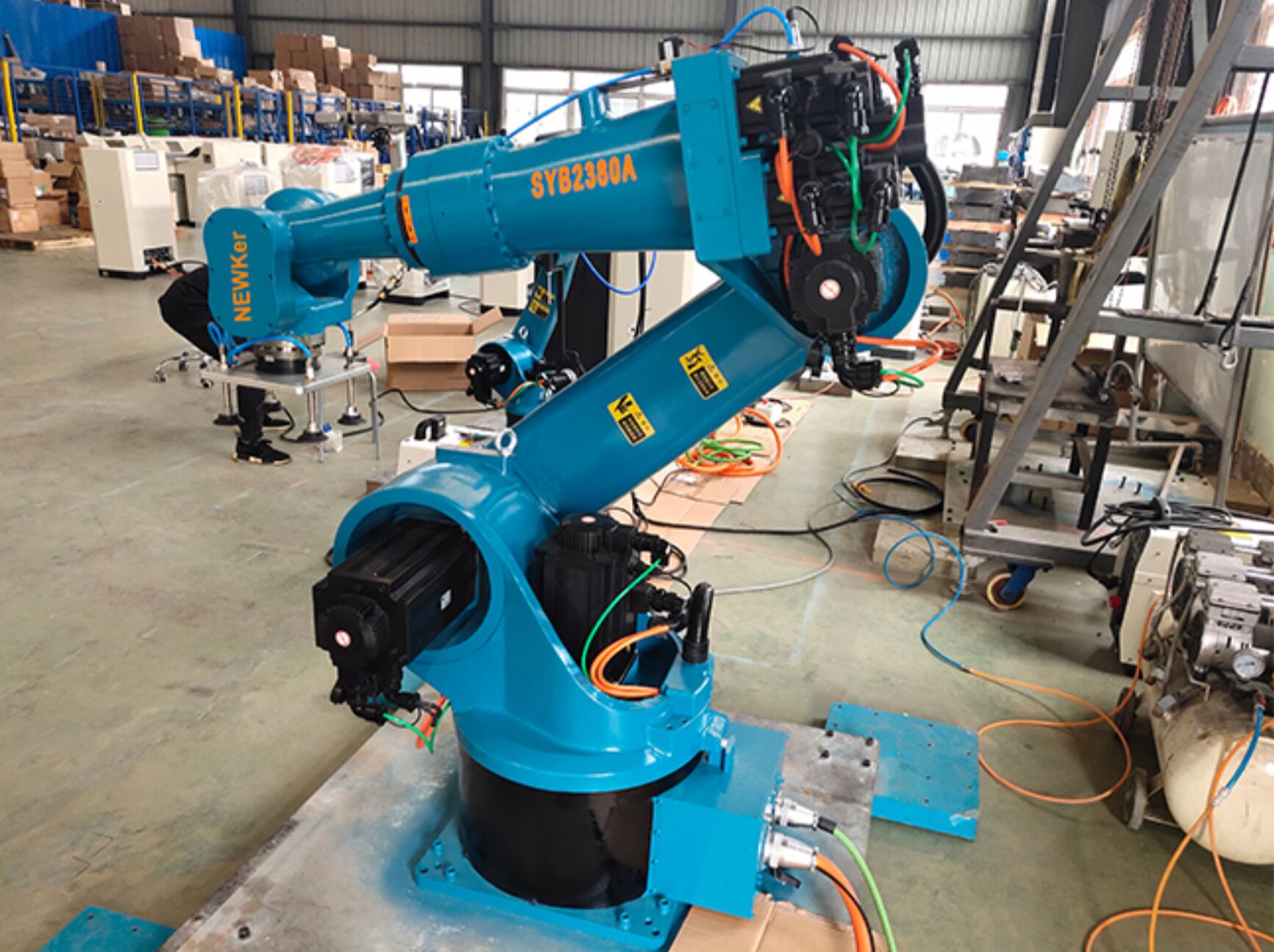 6 Axis Automat Cnc Robot Arm Milling Articulated Robot Arm China Products From Chengdu Newker