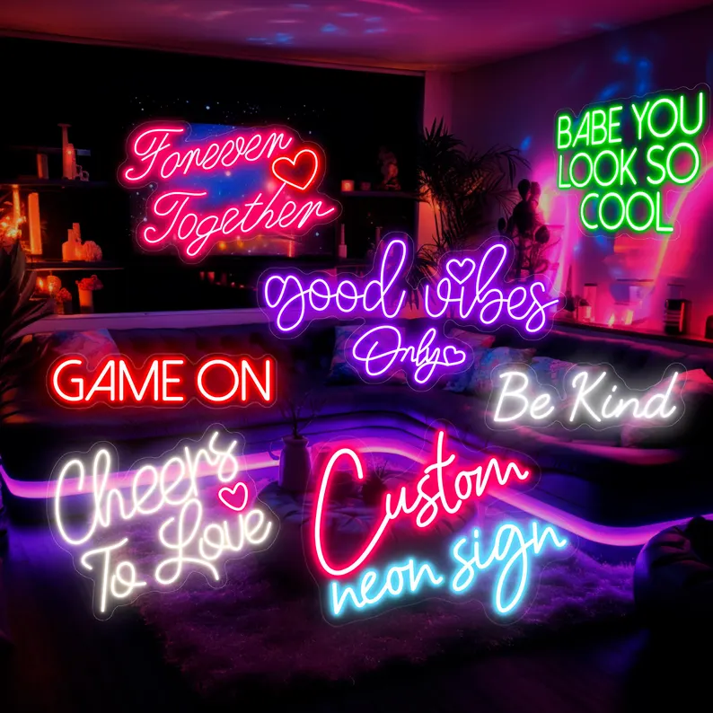 LC LED Neon Sign Custom Pub Club Neon Letters Alcohol Advertising ...