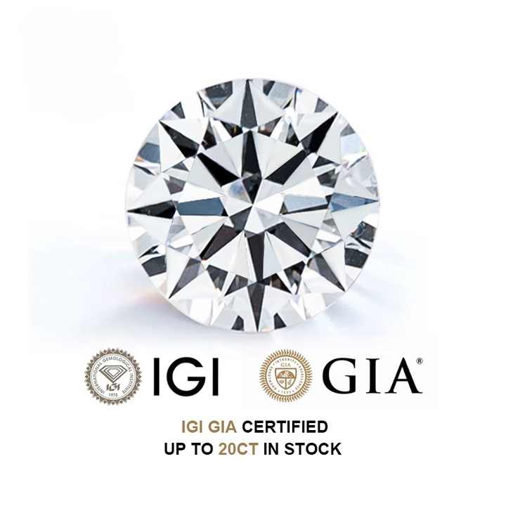 IGI GIA证书钻石松散实验室钻石0.5ct 1CT 1.5ct 2CT 3CT 4CT 5CT 6CT DEF VVS HPHT CVD实验室生长钻石| Alibaba.com