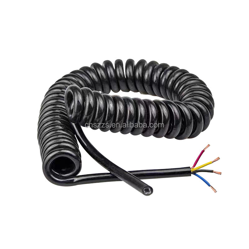 Mobile Lighthouse Vehicle Spiral Cable Telescopic PUR Wound Spring ...
