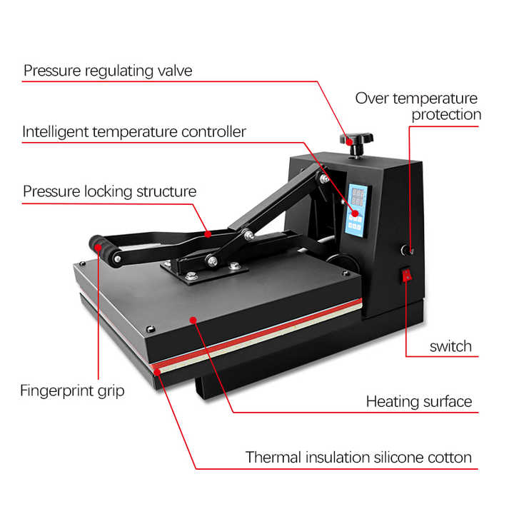 High Precision Quality Seamless Shirt Hot Press Printing Machine for T ...