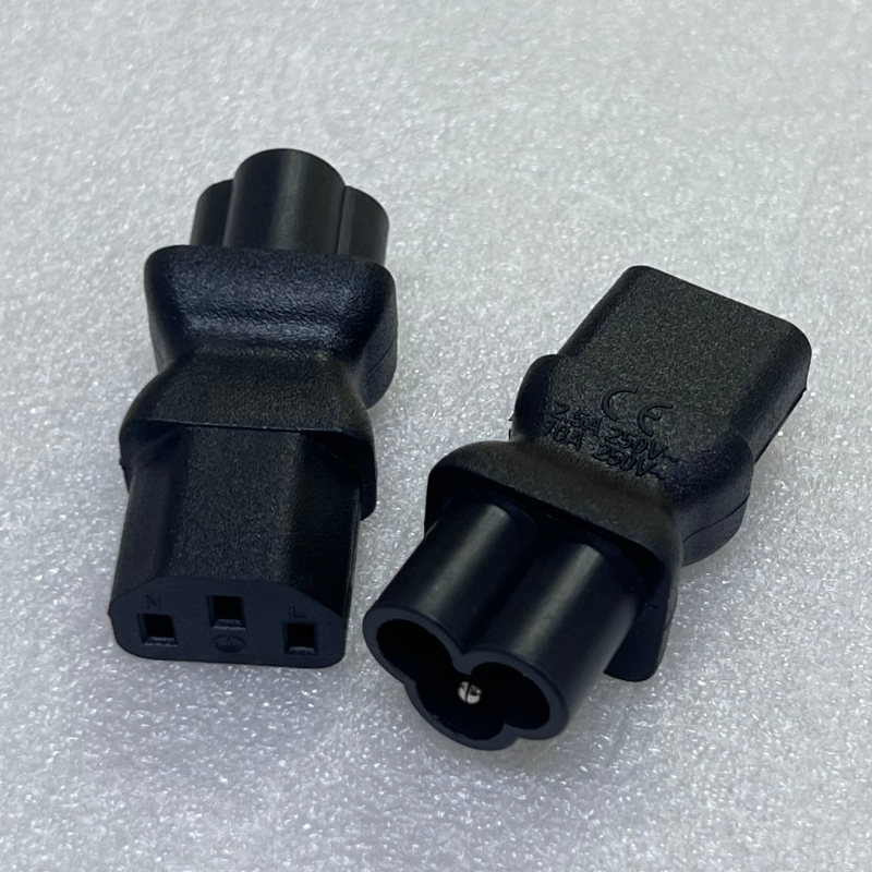 CE 250V 10A IEC320 C13 to IEC320 C6 Power Socket Adapter for Cord ...