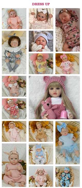 Lifereborn Lovely Rebirth Baby Doll Soft Toys Hand-Drawed Hair Bebs ...