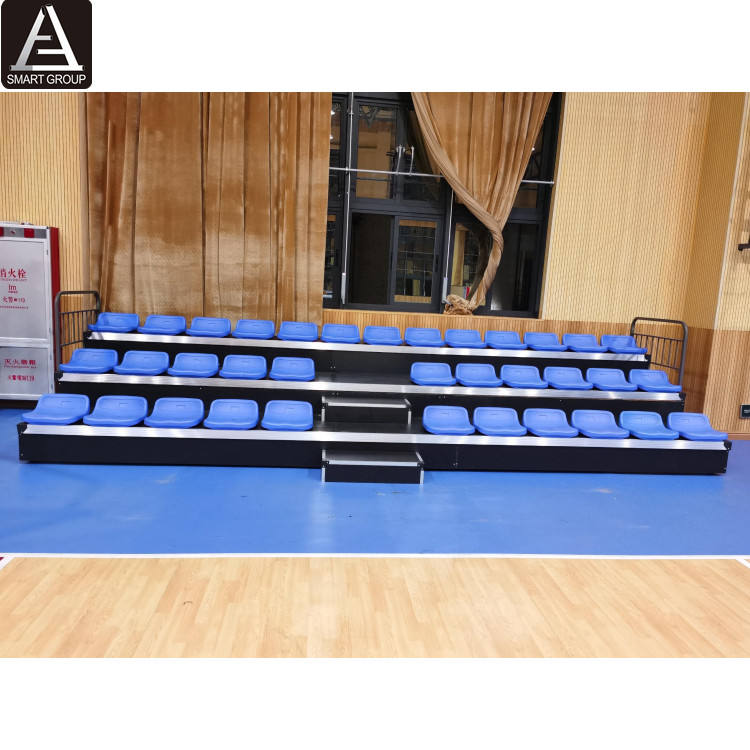 Basketball Court Indoor Stadium Retractable Tribune Gym Bleachers ...