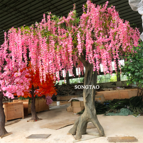 custom outdoor plastic big tree house artificial tree house for kids ...