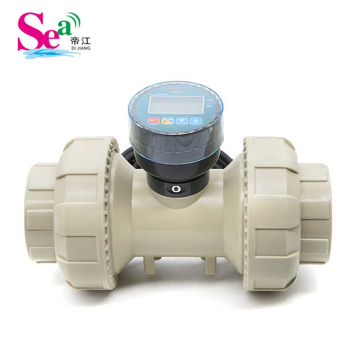 Intelligent DN40 DN50 Flow Meter with LCD Digital Display RS485 Modbus Output Paddle Wheel ...