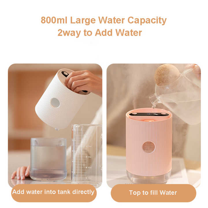 Double Nozzle H2O Mini Humidifier - Portable & Efficient