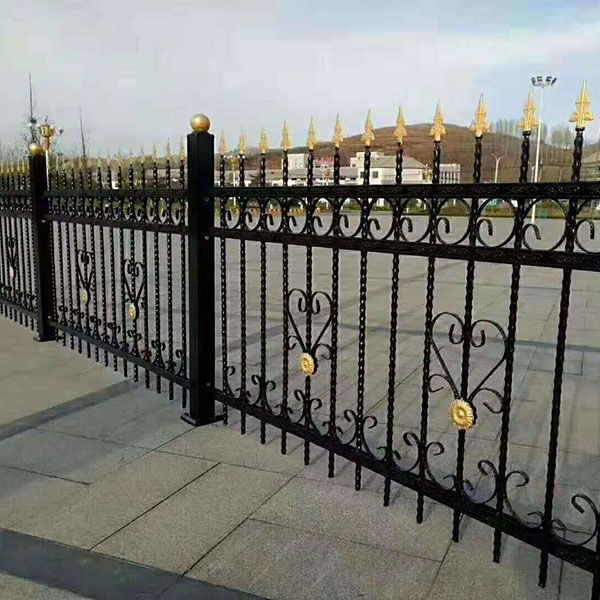 8 Ft Tall Durable Steel Bar Fence - Artistic Ornamental Supply
