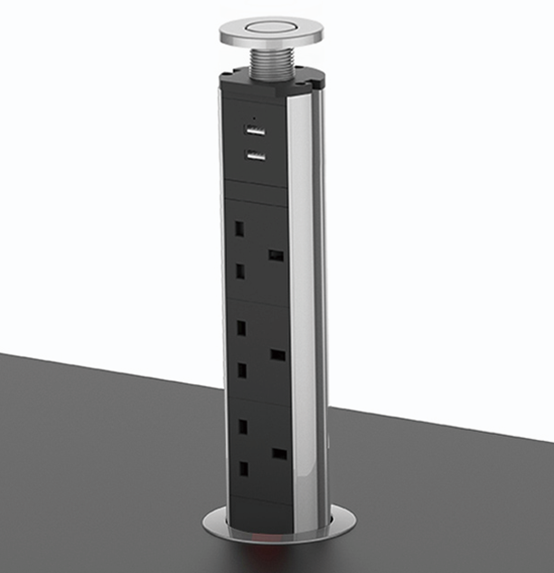 Concealed Power Strip U.K. Standard Recessed Hidden Socket Pop up ...
