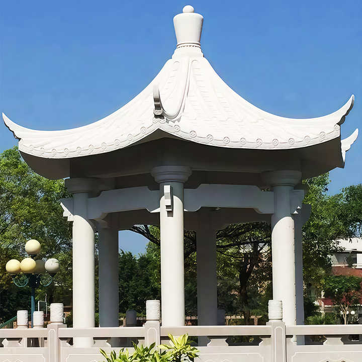 Chinese Style Pavilion Custom Size Garden Outdoor Decoration Natural ...
