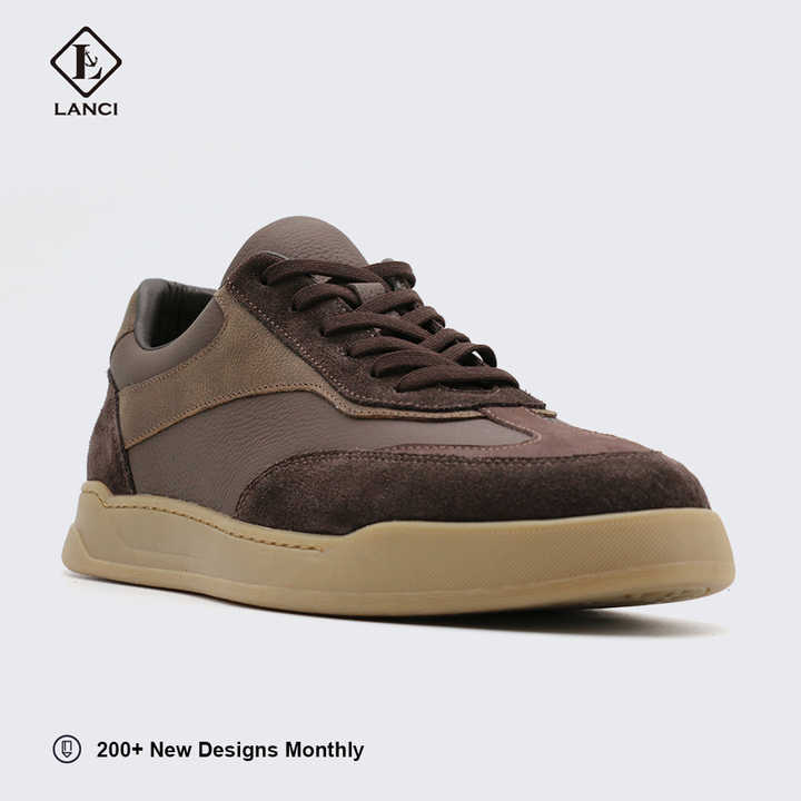 Wholesale New Design Customized Genuine Leather Men's Casual Shoes