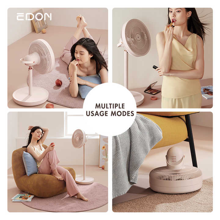 Rechargeable Standing Fan with Remote Control - EDON E909