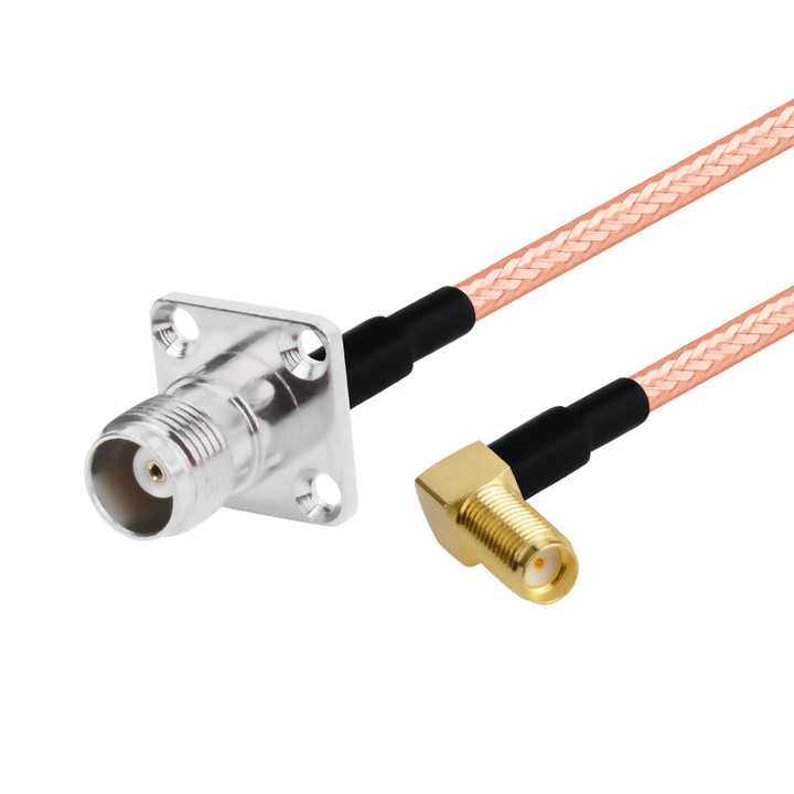 TNC to SMA Connector Pigtail Flange TNC Female Waterproof to SMA Female Assembly Cable RG316